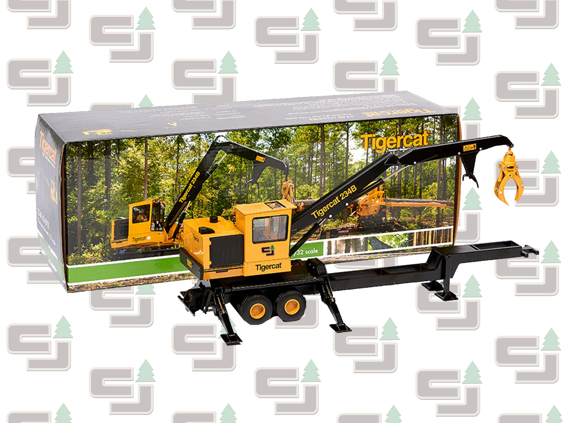 TIGERCAT DIE-CAST 234B KNUCKLEBOOM LOADER – CJ Logging Equipment