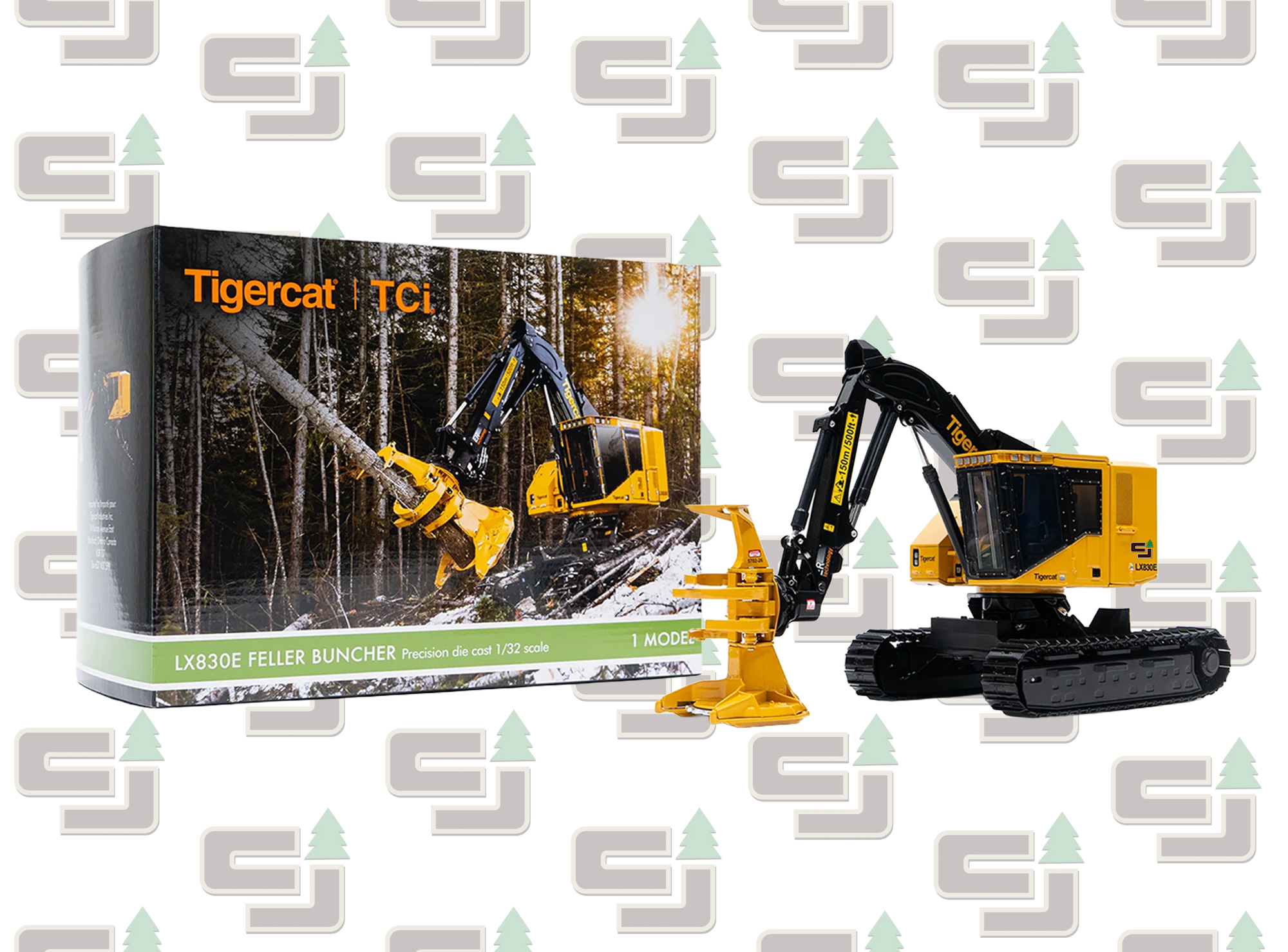 TIGERCAT DIE-CAST LX830E TRACK FELLER BUNCHER – CJ Logging Equipment